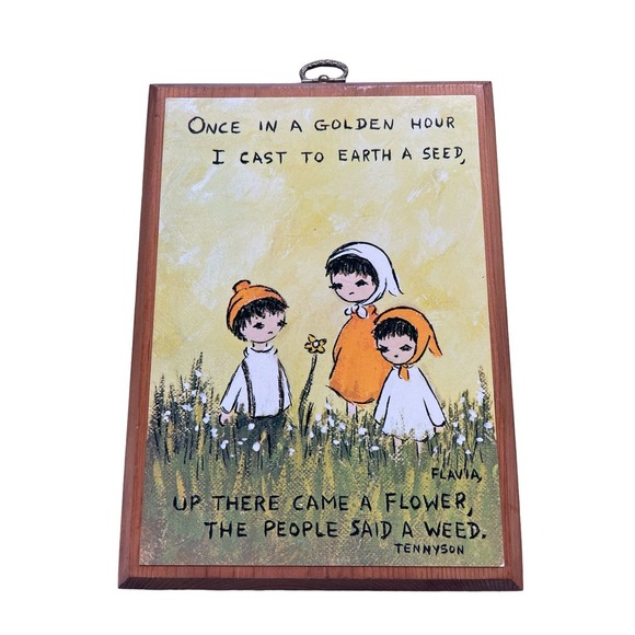 Flavia | Art | Vintage Midcentury 969 Flavia Buzza Cardozo Wood Art ...